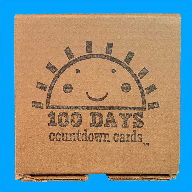 100 DAYS Countdown Cards - Welcome to HAPPYtown!