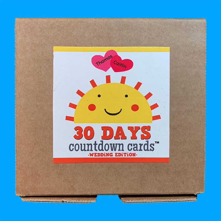 Countdown Cards — Wedding Edition - Welcome to HAPPYtown!